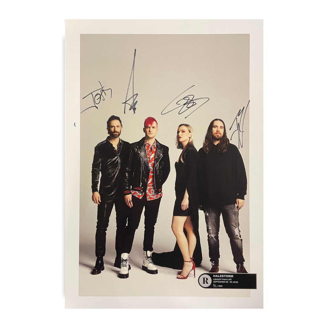 HALESTORM x REVOLVER x LOUDER THAN LIFE 2022 - SIGNED FESTIVAL POSTER ...