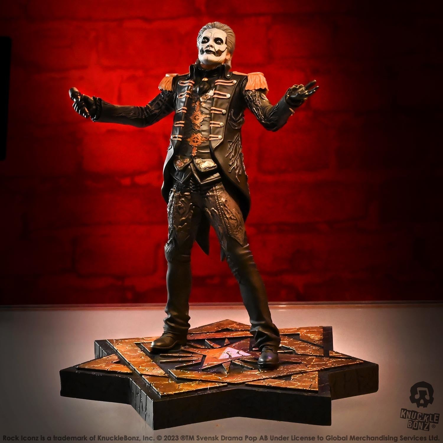 GHOST PAPA EMERITUS IV MILITARY ROCK ICONZ KNUCKLEBONZ STATUE – Veeps Inc
